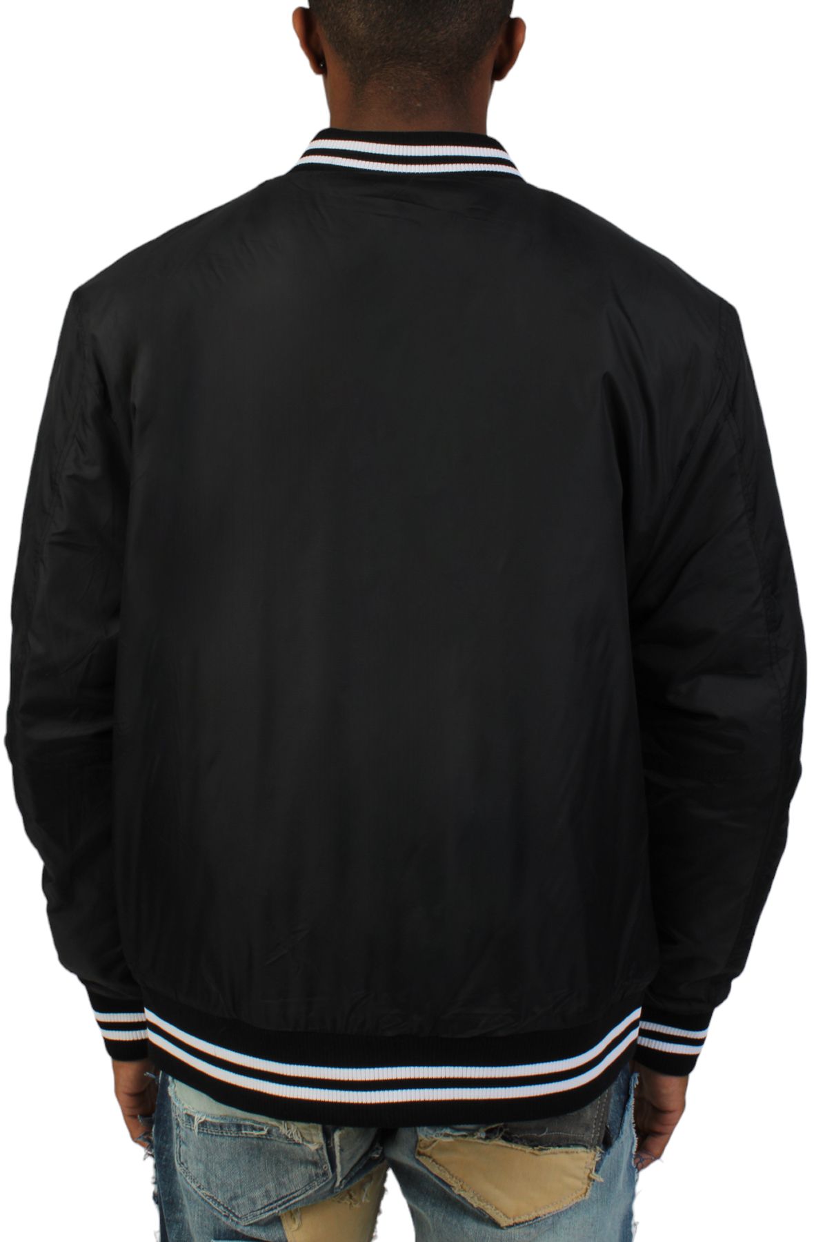 TRUE RELIGION Arched Bomber Jacket 107615-1001 - Shiekh