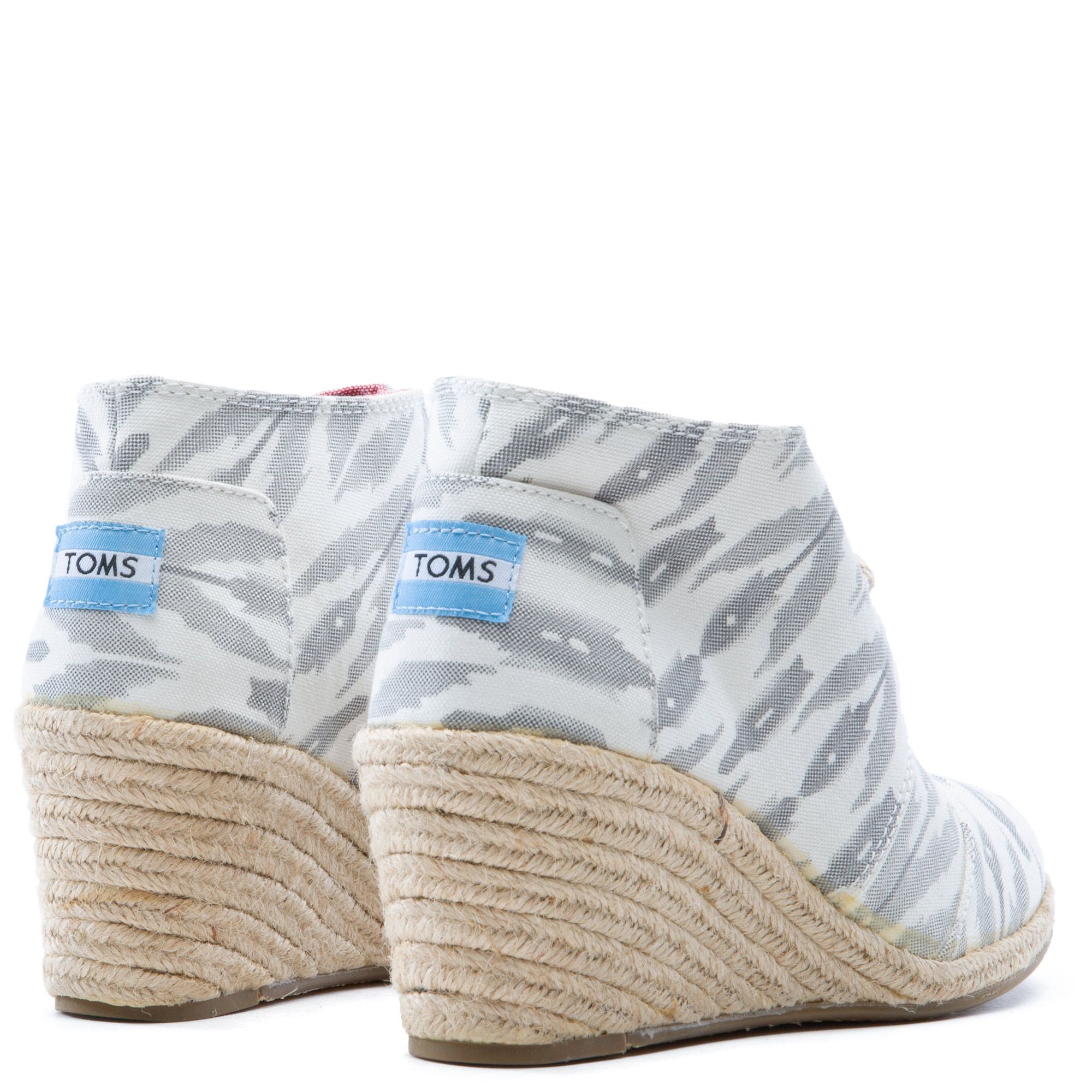 TOMS Ikat Grey Wedge Booties 026026B13 GIKAT - Shiekh