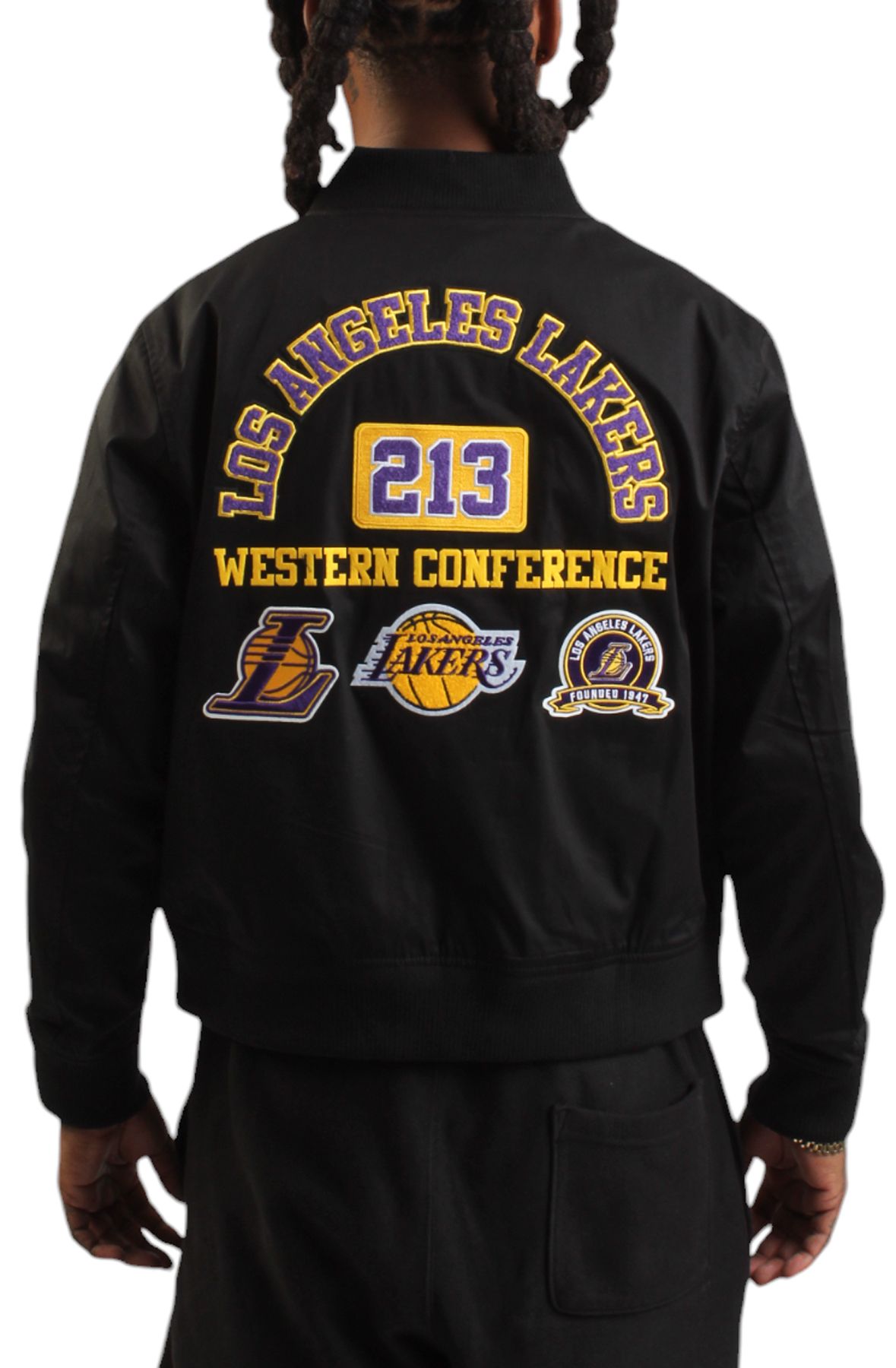 PRO STANDARD NBA Los Angeles Lakers Area Code Jacket BLLU515706-BLK ...