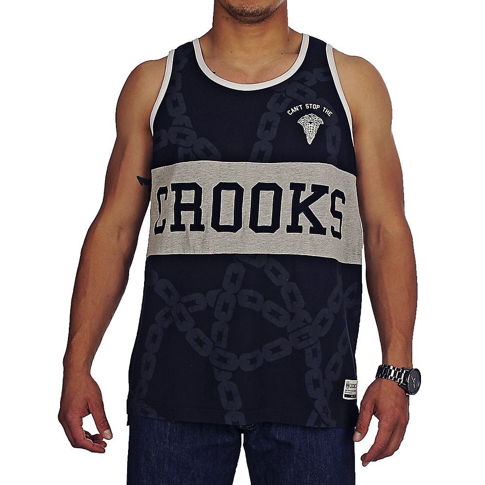 CROOKS & CASTLES Men's Heavy Chain Tank C1450103 - Shiekh
