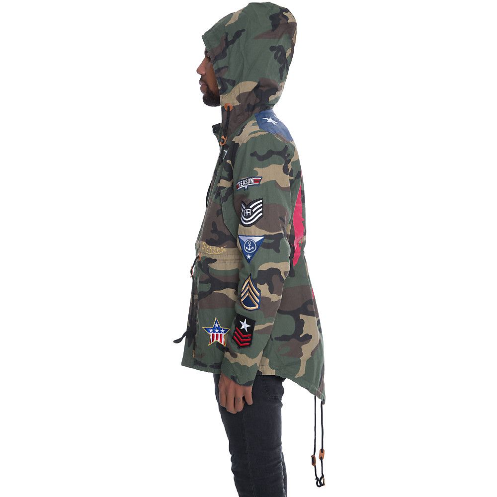 REASON Men's Banners Parka Jacket R7H-037 - Shiekh