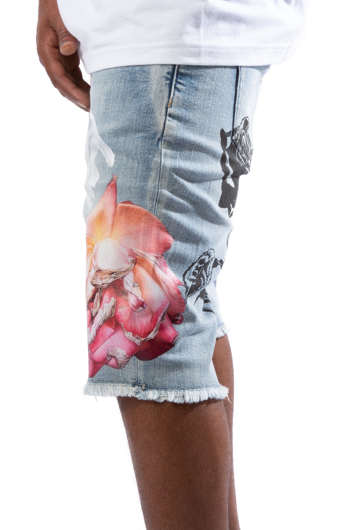 EMBELLISH Jagger Denim Shorts EMBSP221-146BLU - Shiekh