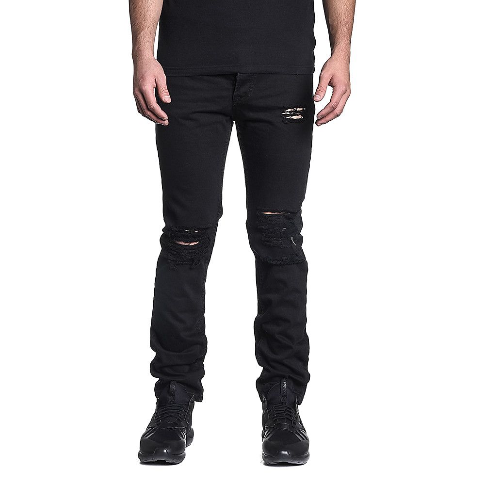CIVIL REGIME Men's Denim Trashed Jeans MBH15-A429-B58-A - Shiekh