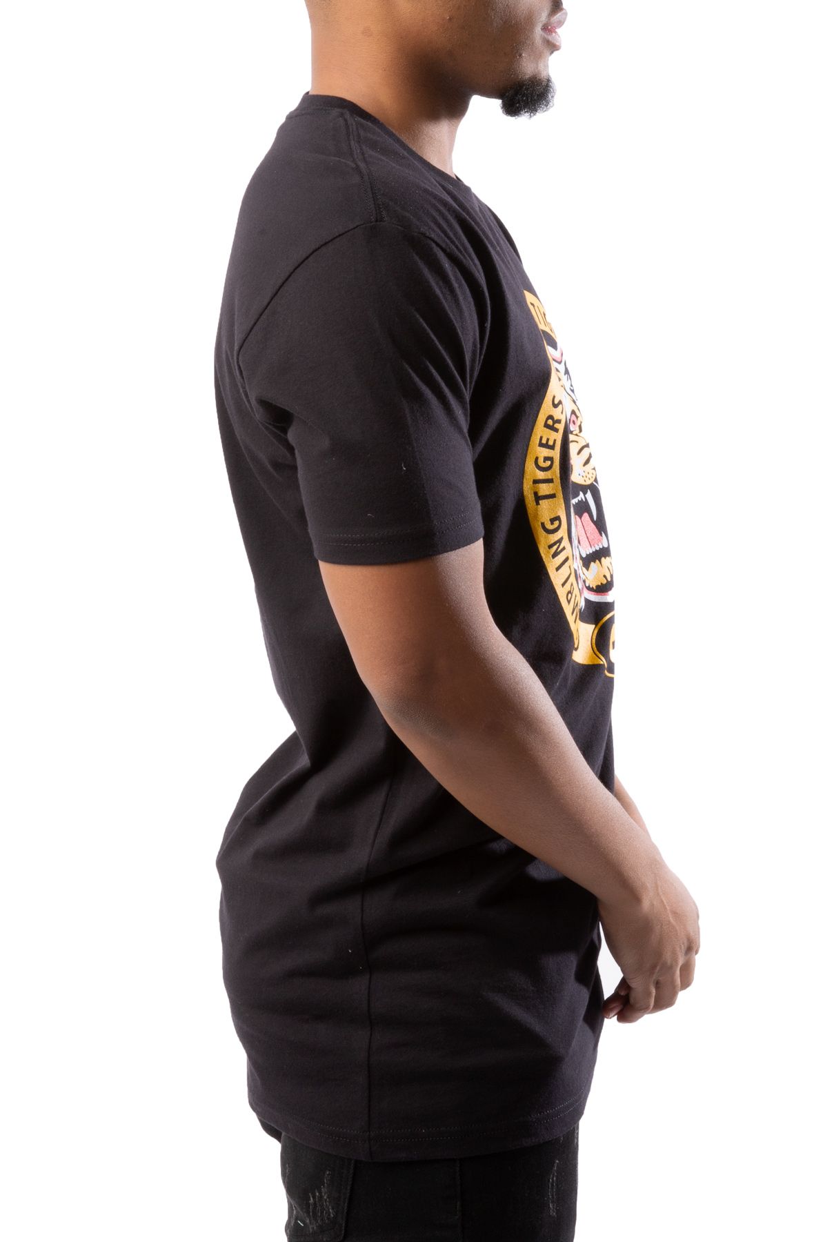 MITCHELL AND NESS GSU Mascot Circle Tee BMTRBC21153-GSUBLCK - Shiekh