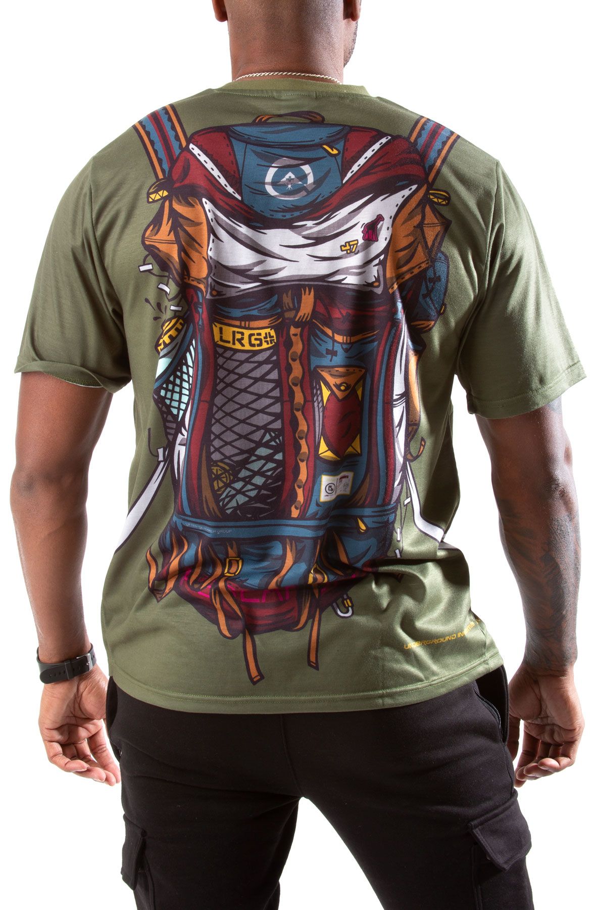 LRG Backpack Short Sleeve Tee L17EMSCXX-MI54 - Shiekh