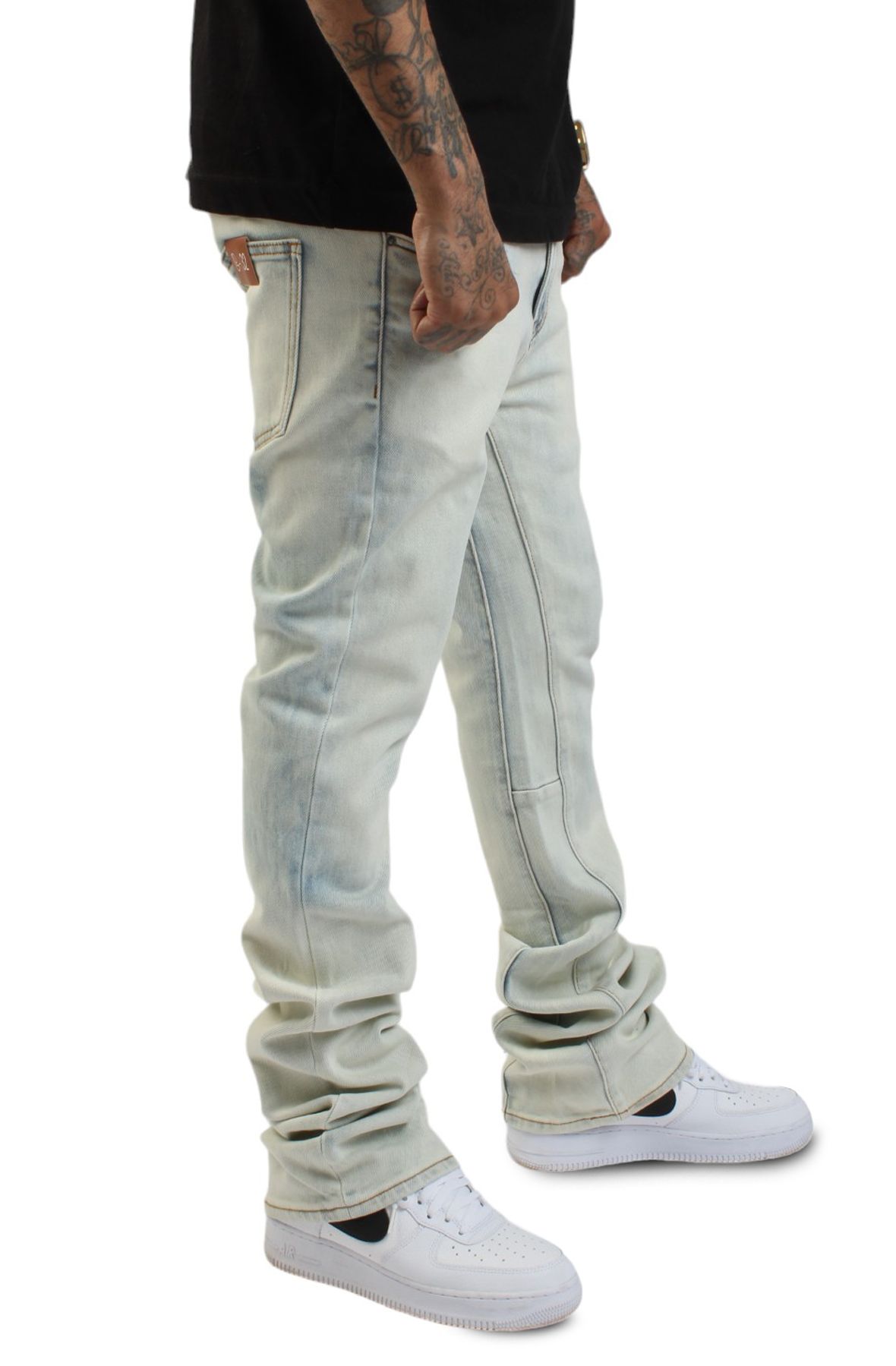 CRYSP DENIM Arch Stacked Jean CRYSPR241-011 - Shiekh