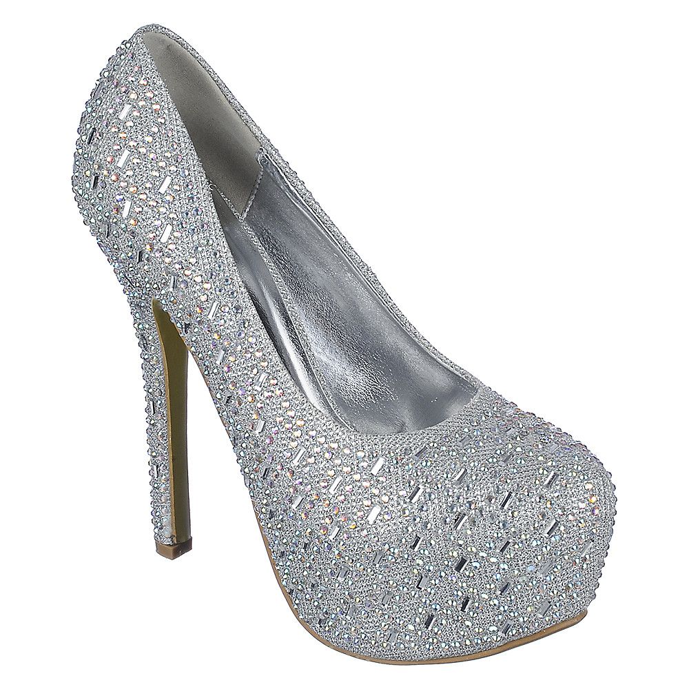 SHIEKH Women's Stiletto Heel 018 MIRANDA-06/SILVER - Shiekh