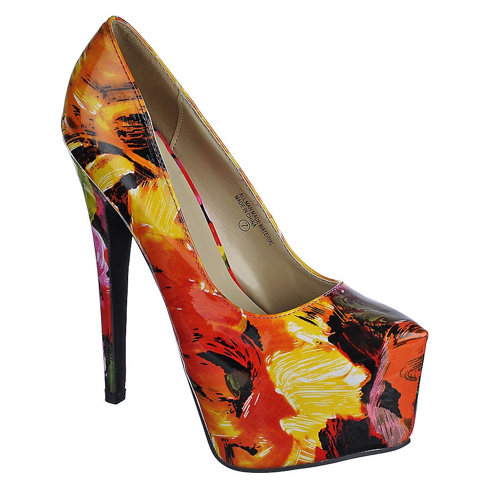 SHIEKH Skyhigh High Heel Shoe ELLE133/RED - Shiekh