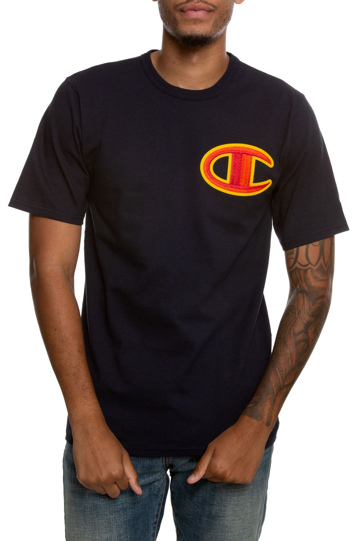 CHAMPION Heritage "C" Logo Short Sleeve Tee GT19Y07981NYC - Shiekh