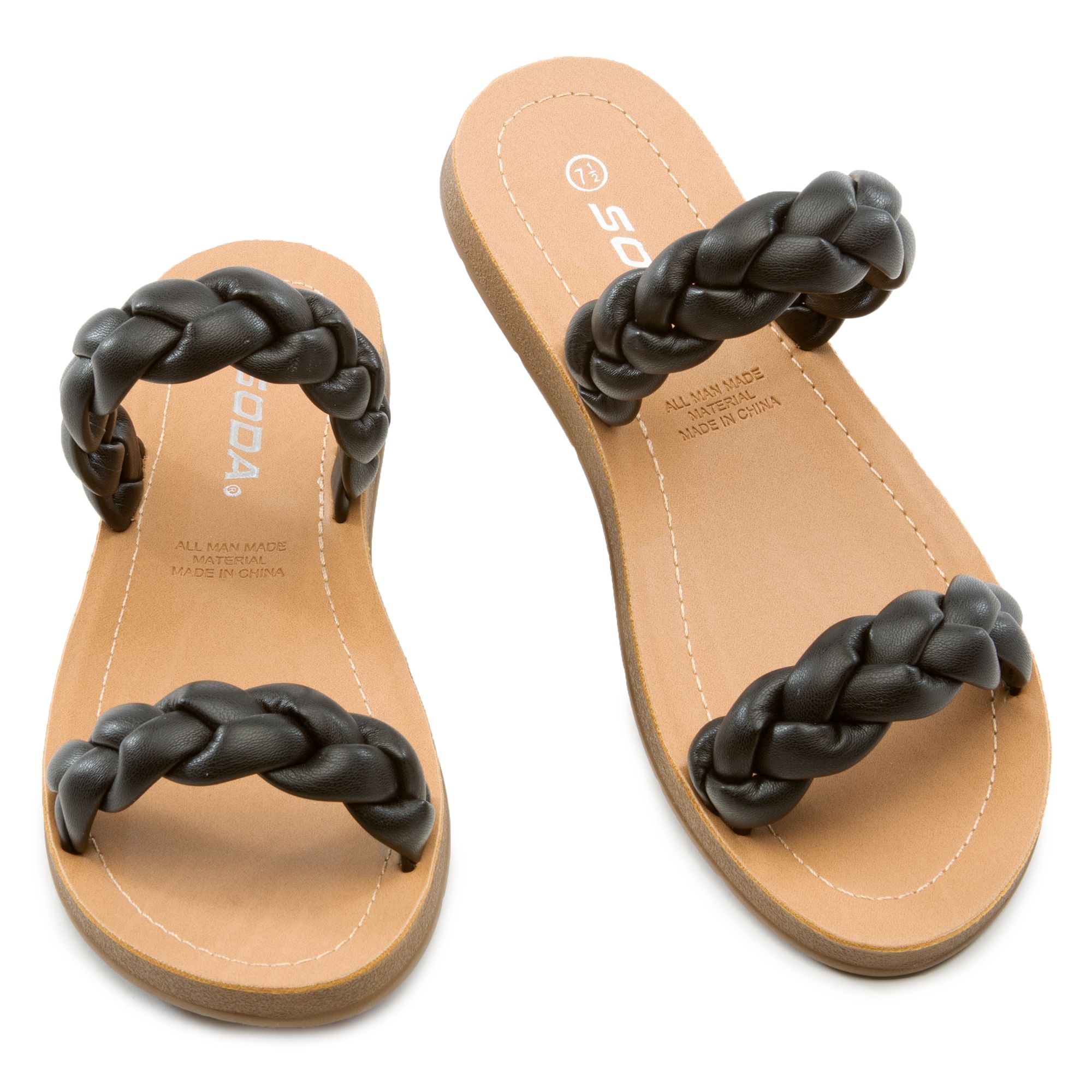 FORTUNE DYNAMICS Joyful-S Flat Sandals FD JOYFUL-S BLK - Shiekh