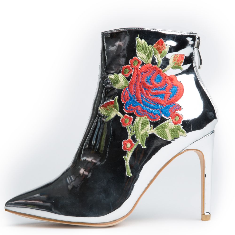 CAPE ROBBIN Mini-101 Bootie MINI-101/SILVER - Shiekh