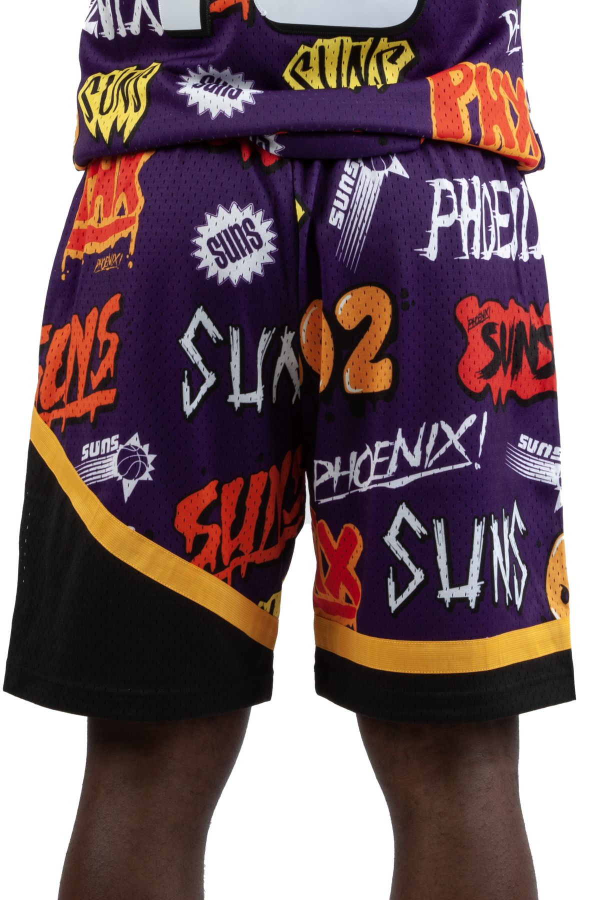 MITCHELL AND NESS NBA SLAP STICKER SWINGMAN SHORTS PFSW4769 ...