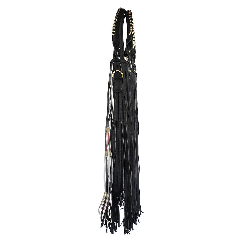 TRIPLE ACC/UNDER1 SKY Fringe Handbag 8002782-1 - Shiekh