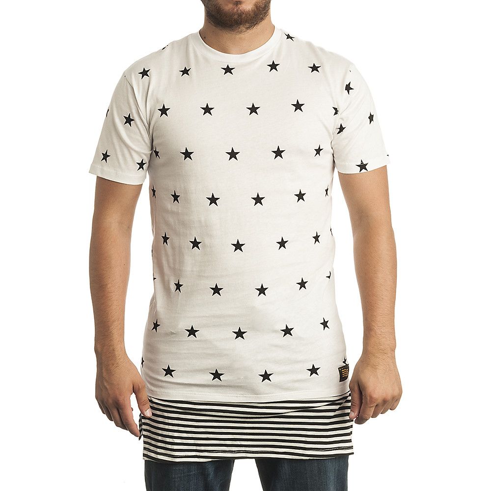 NEFF INC Stars Drop Tail T-Shirt 15SS26STW - Shiekh