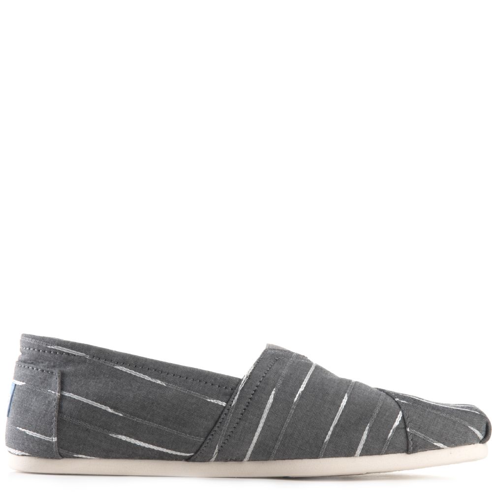 TOMS Toms Classic White Mini Striped Flats 10008371 - Shiekh