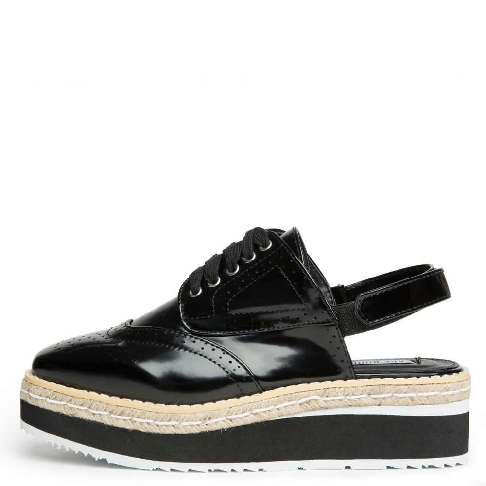 CAPE ROBBIN Milly-1 Women's Oxford MILLY-1/BLACK - Shiekh