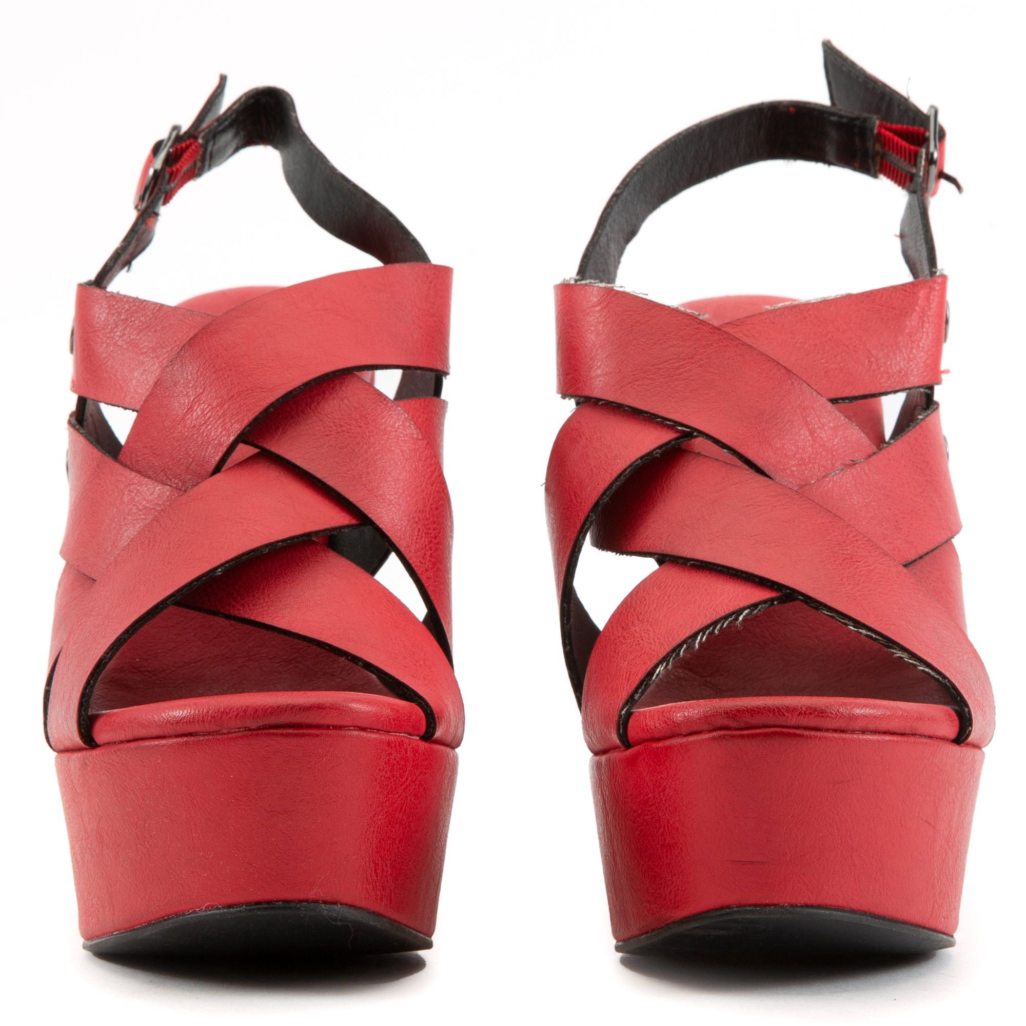 MOJO MOXY Petty Wedges PETTY RED - Shiekh