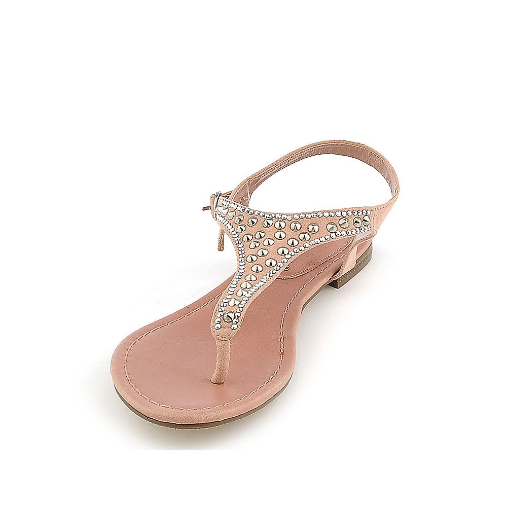 BRECKELLE'S Women's Sunny-03 Thong Sandal SUNNY-03/BLUSH - Shiekh
