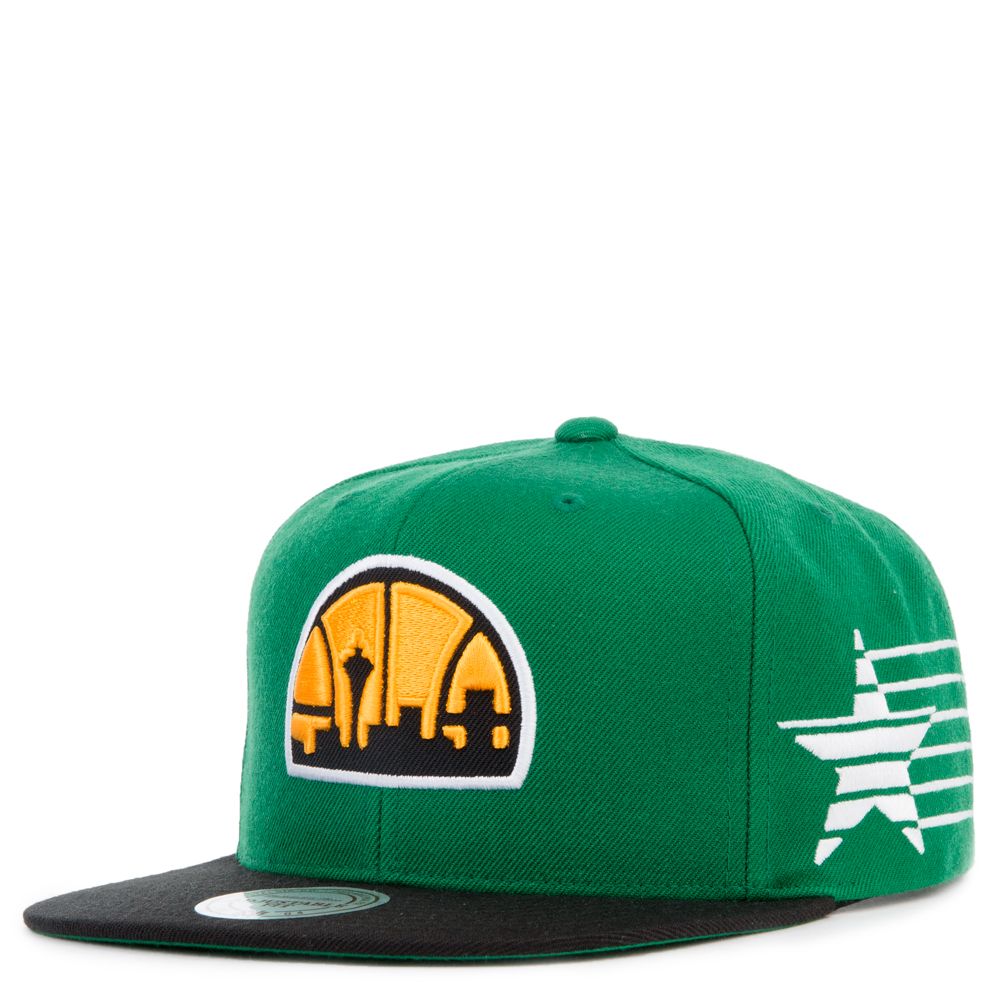 MITCHELL AND NESS SEATTLE SUPERSONIC SNAPBACK BH78AU-SSU-E-HK4 - Shiekh
