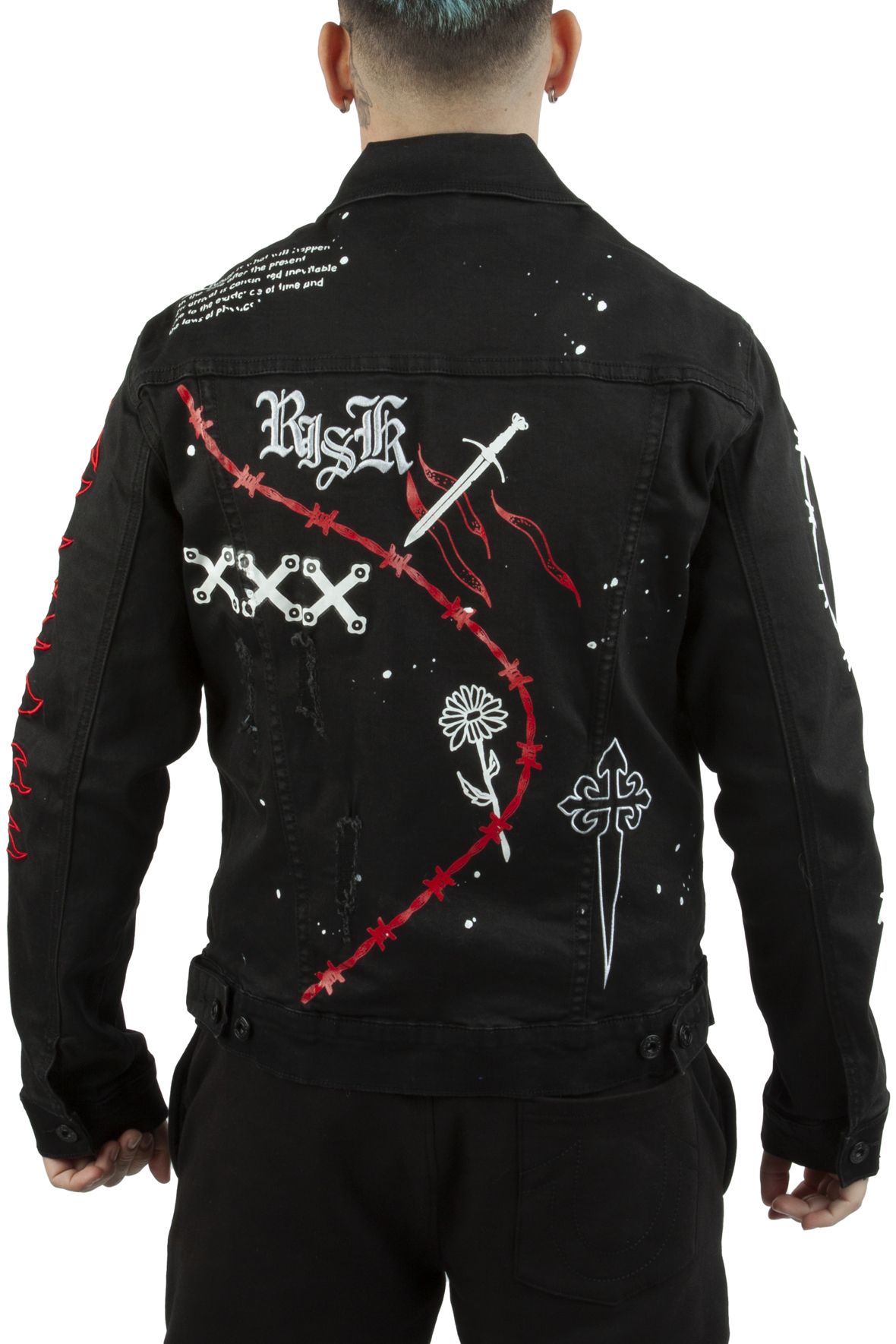 SMOKE RISE Razor Wire Jacket JJ22229-BLK - Shiekh