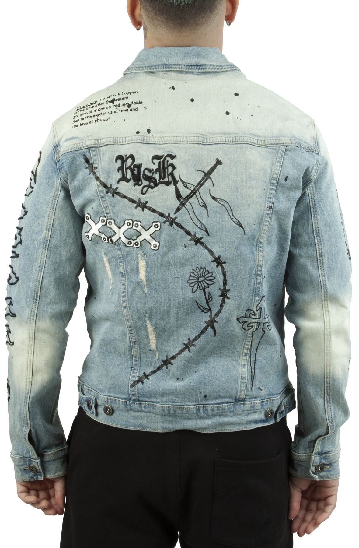 SMOKE RISE Razor Wire Jacket JJ22229-BLU - Shiekh