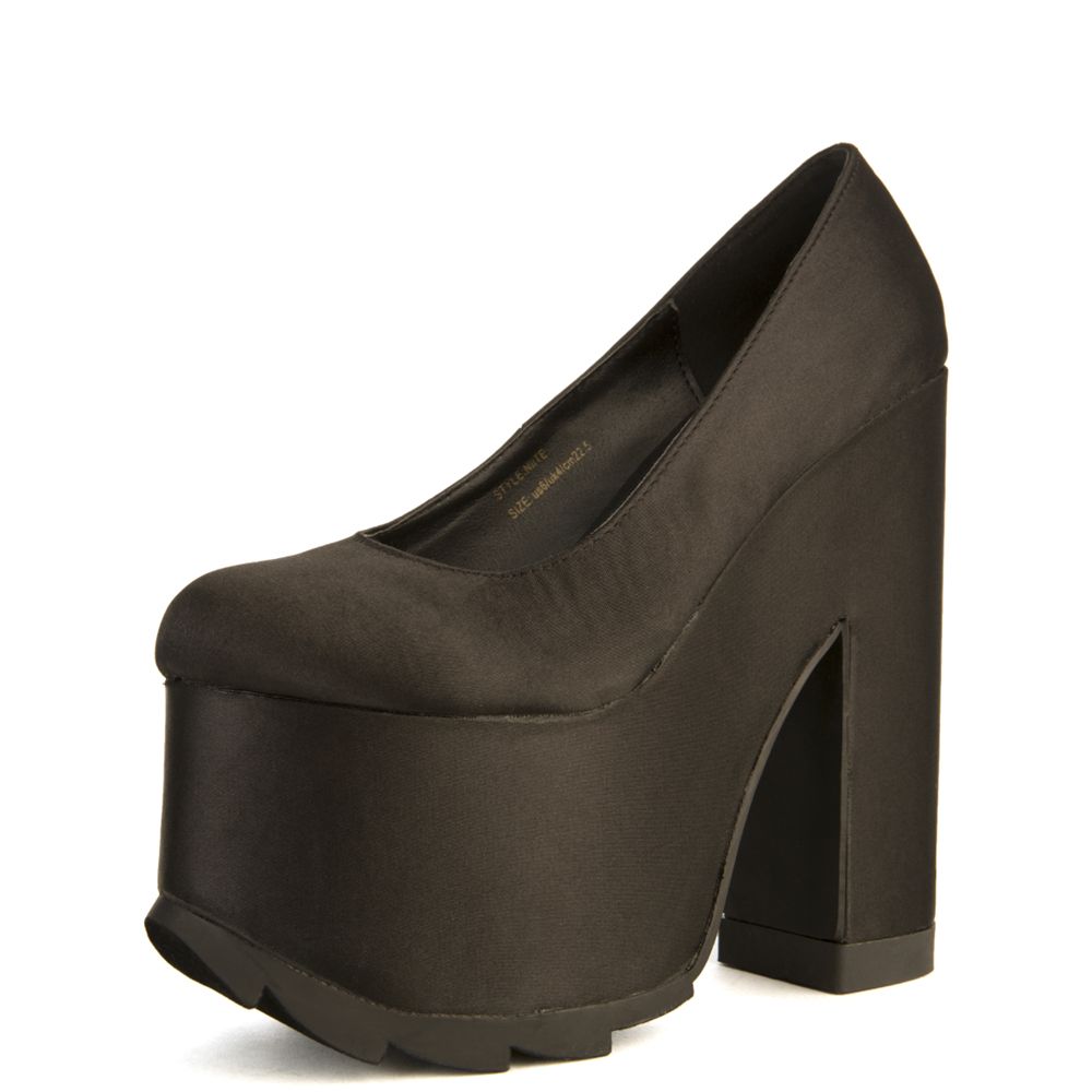 YRU Y.R.U. for Women: Niite Platform Heels NIITE BLACK - Shiekh