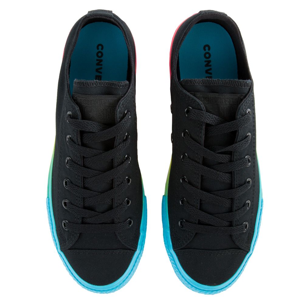 CONVERSE (GS) CHUCK TAYLOR ALL STAR RAINBOW ICE LOW TOP 664199F - Shiekh