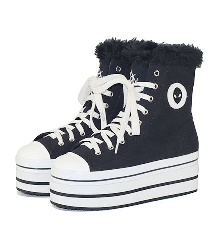 YRU Y.R.U. for Women: Elevation Sky Platform Sneaker ELEVATION SKY BLK ...