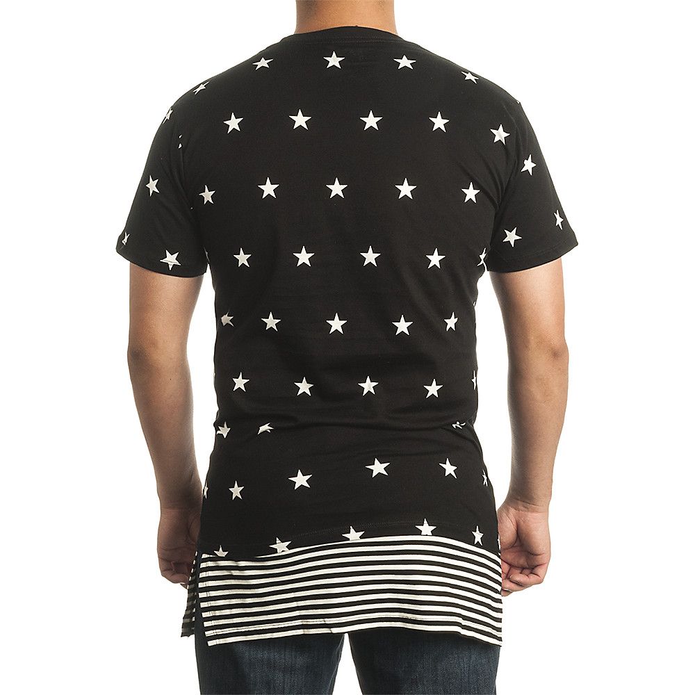 NEFF INC Stars Drop Tail Tee 15SS26STB - Shiekh