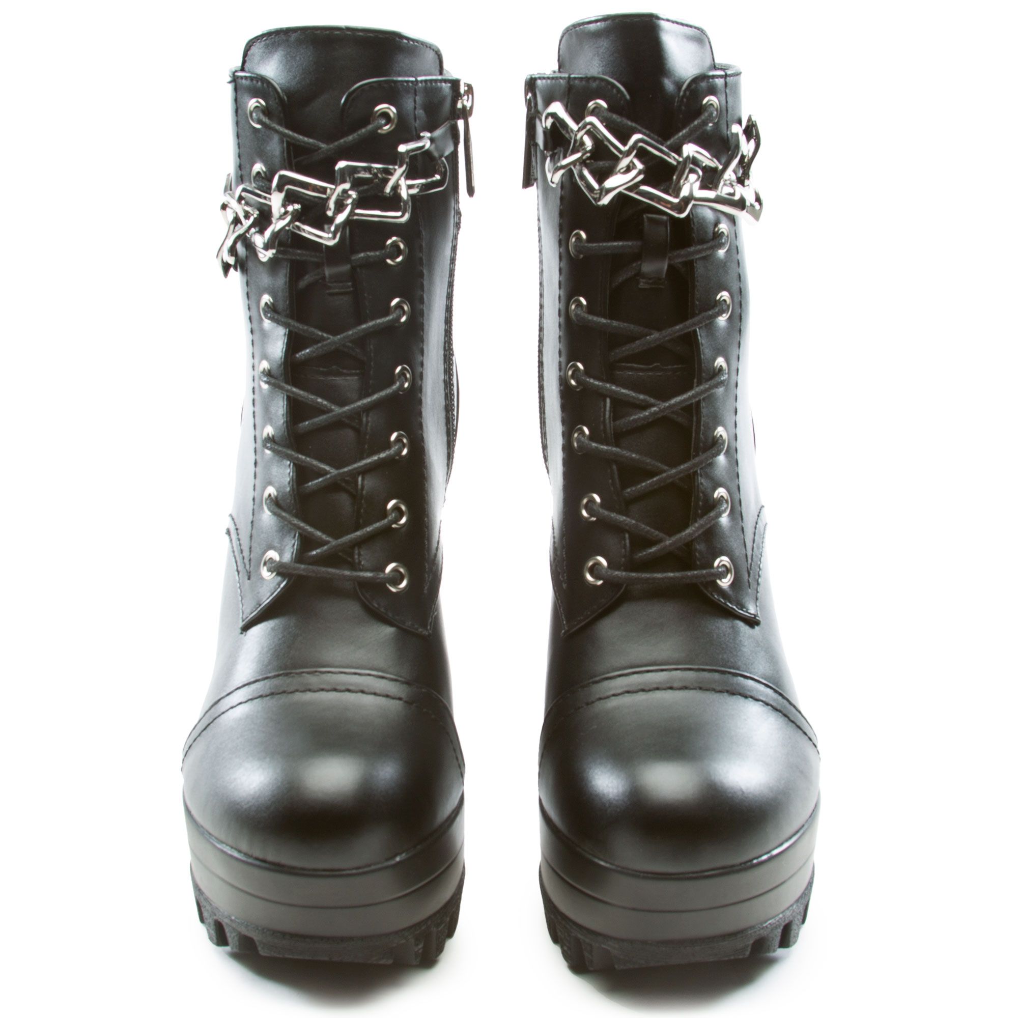 CAPE ROBBIN Felix Platform Heel Bootie FELIX-BLK - Shiekh