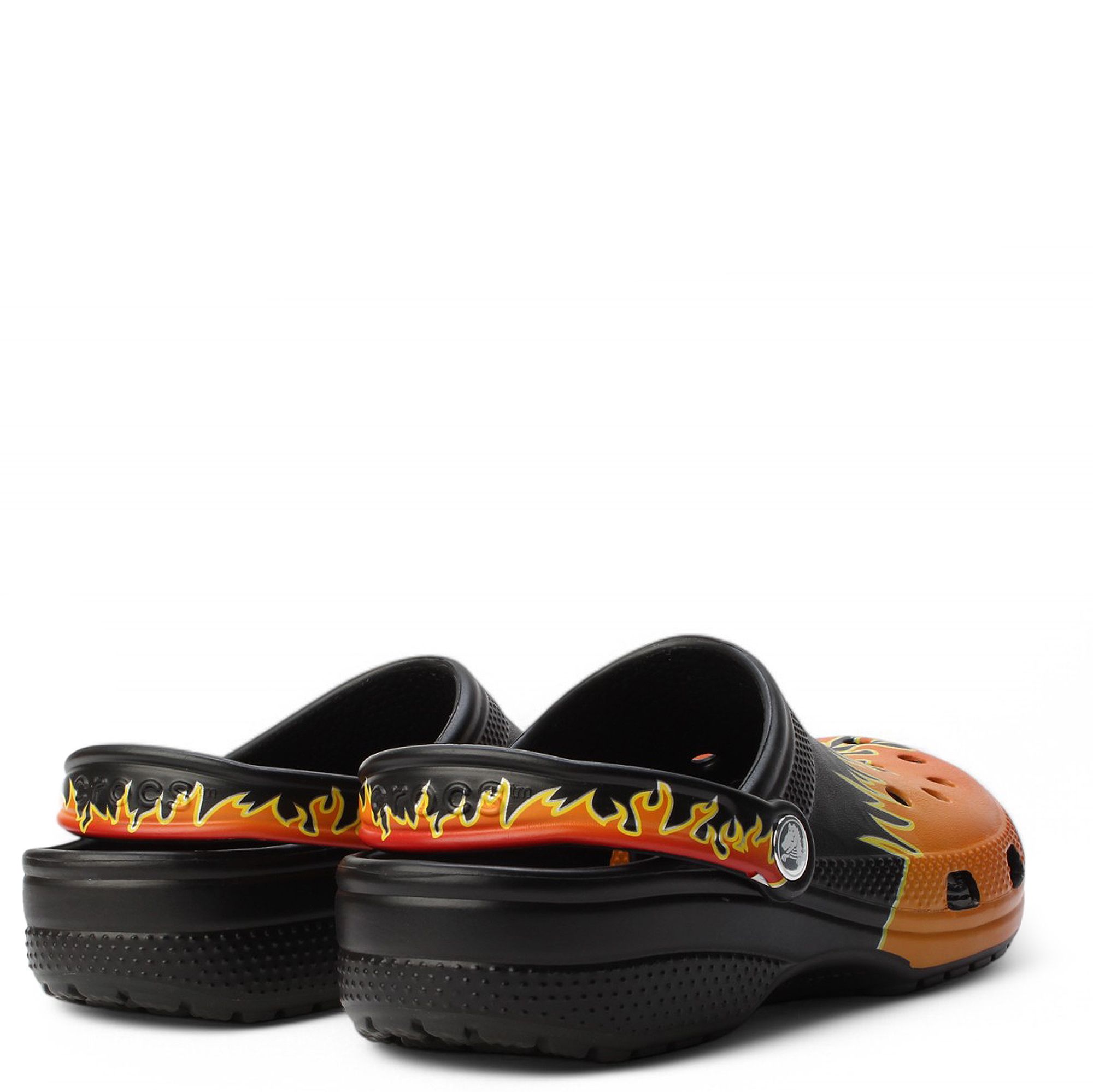 CROCS Grade-School Classic Flames Clog 210993-0C4 - Shiekh