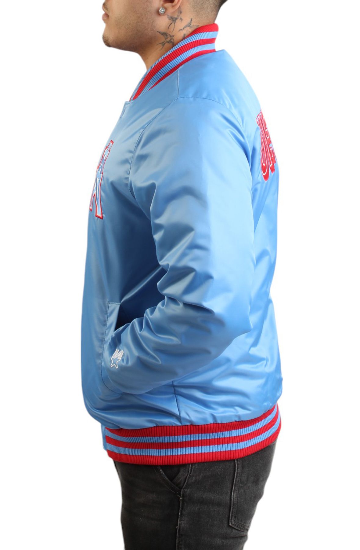 STARTER NFL Houston Oilers Varsity Jacket LS4L0494 OIL - Shiekh