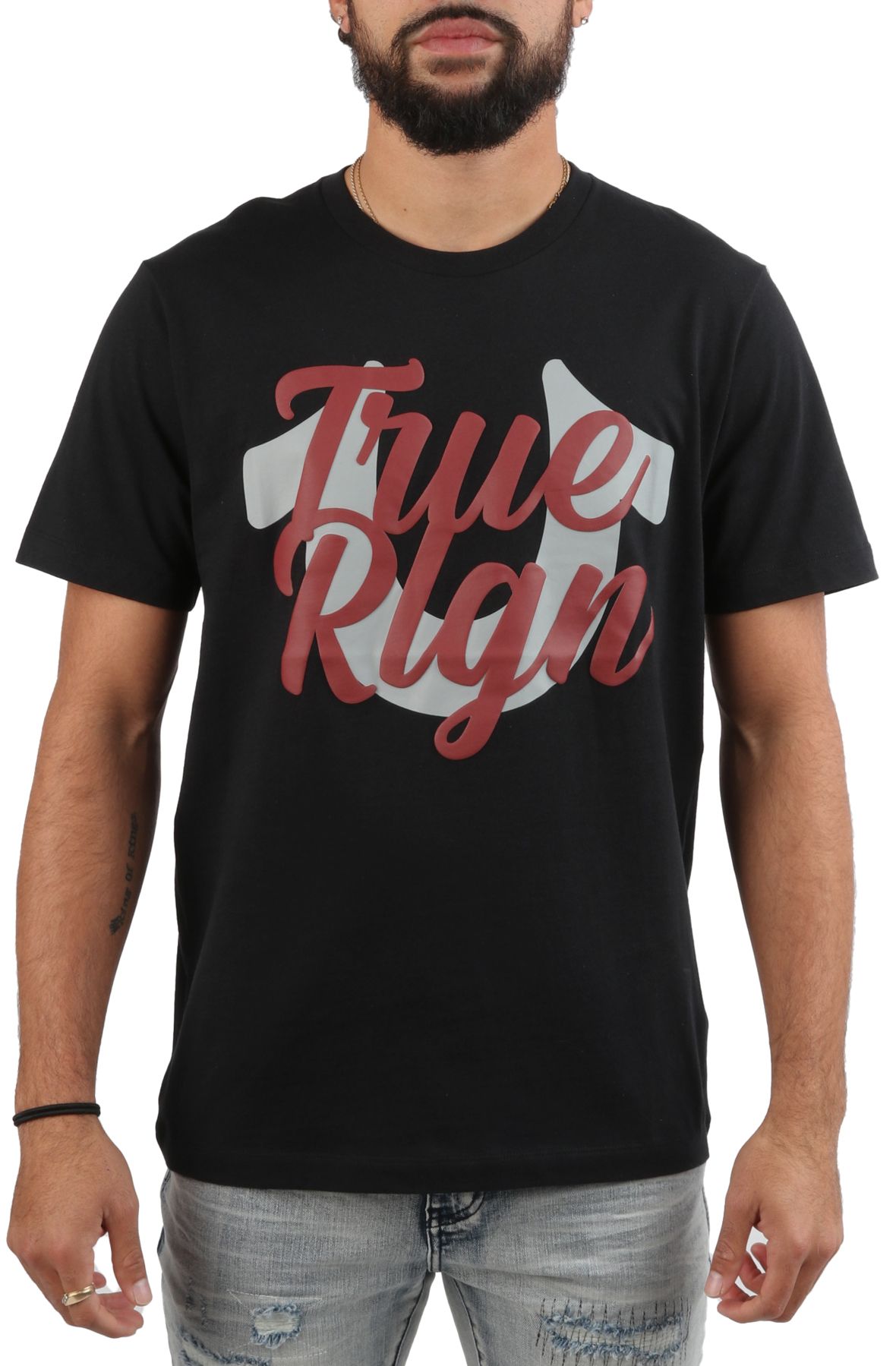 TRUE RELIGION Script Branded Tee 106553-1001 - Shiekh