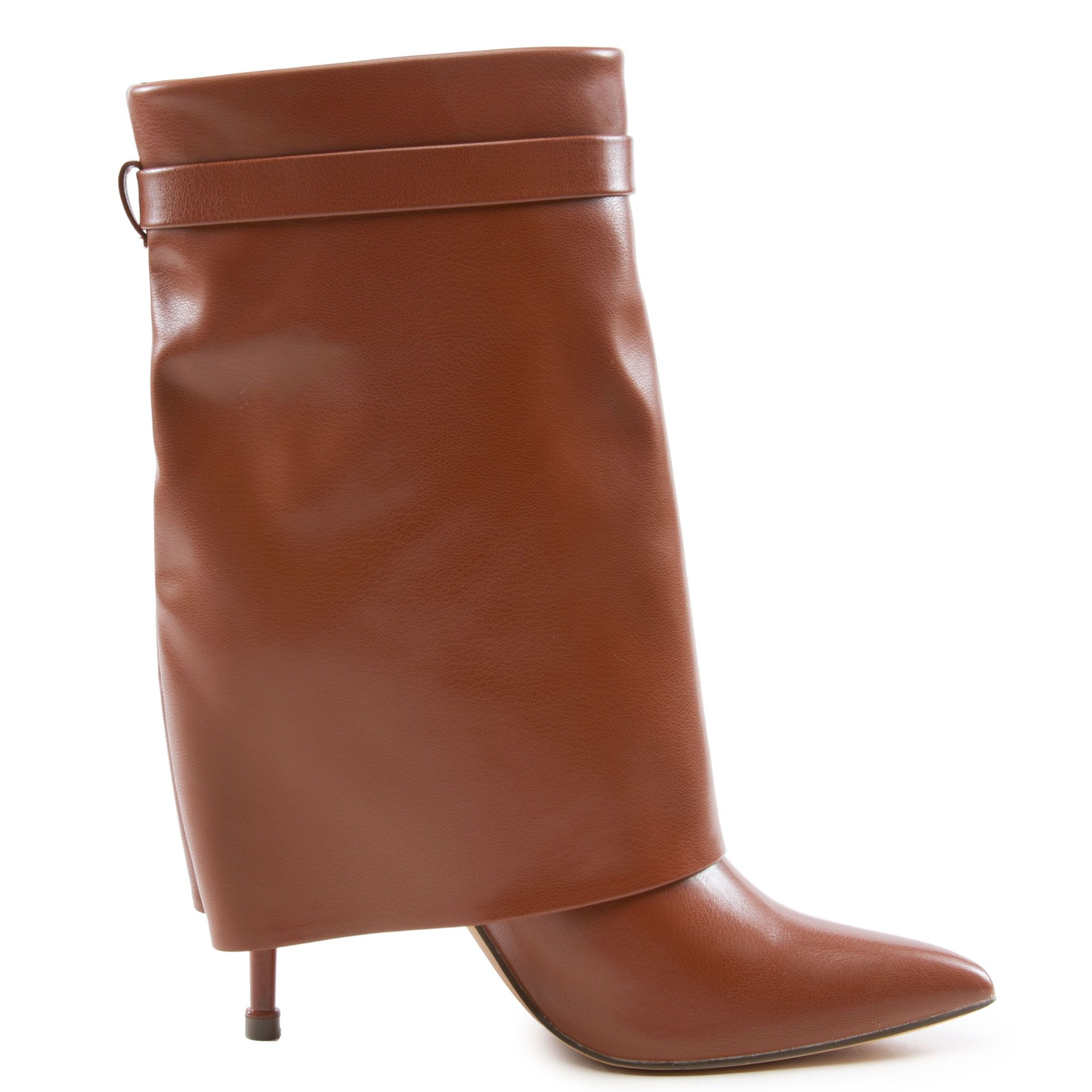 LILIANA Banks-6 Drape Over Heel Boot BANKS-6-COGN - Shiekh