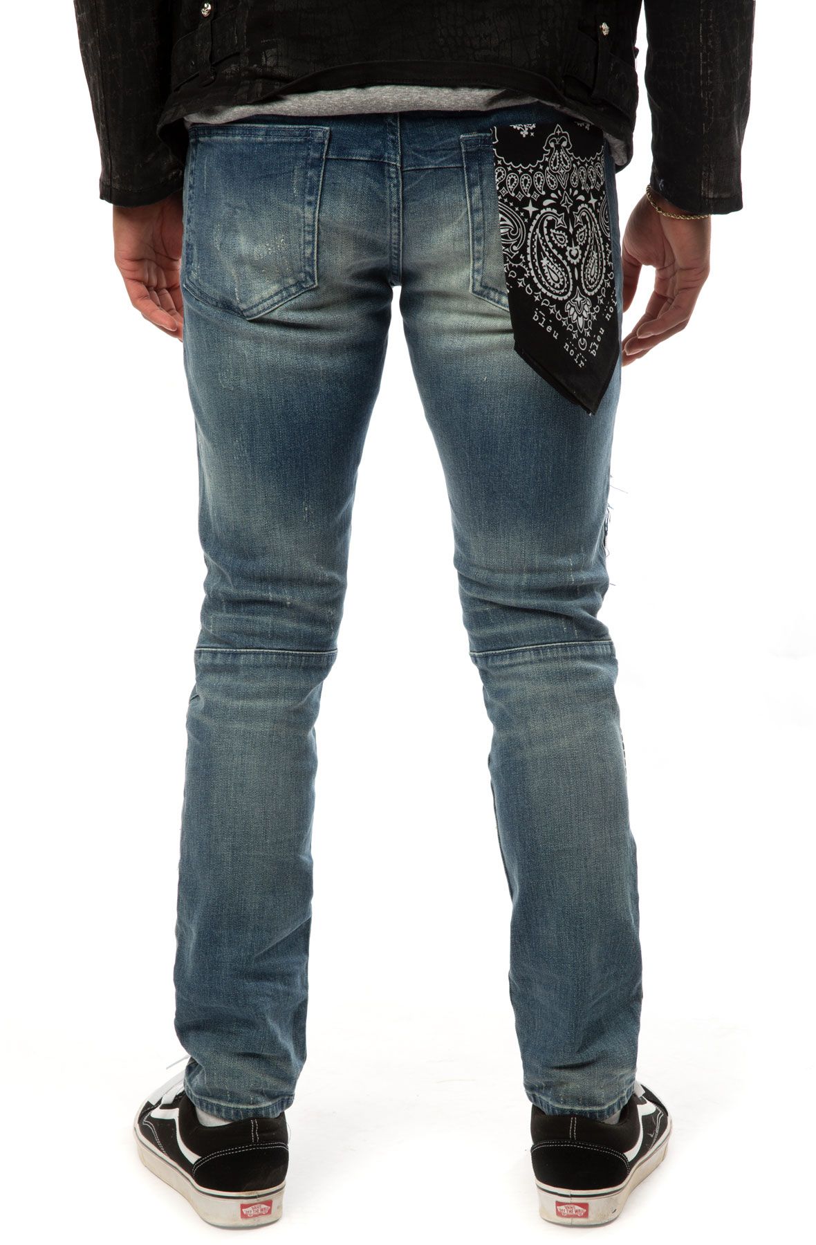 BLEU NOIR NYC Cordial Patch Jeans BNP0722-COR - Shiekh