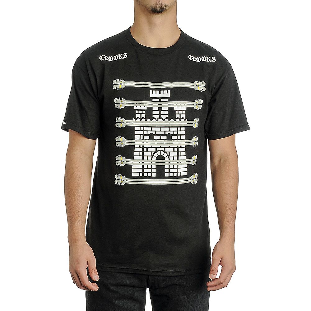 CROOKS & CASTLES Dungeons & Castles Knit Crew T-Shirt I1560724 - Shiekh