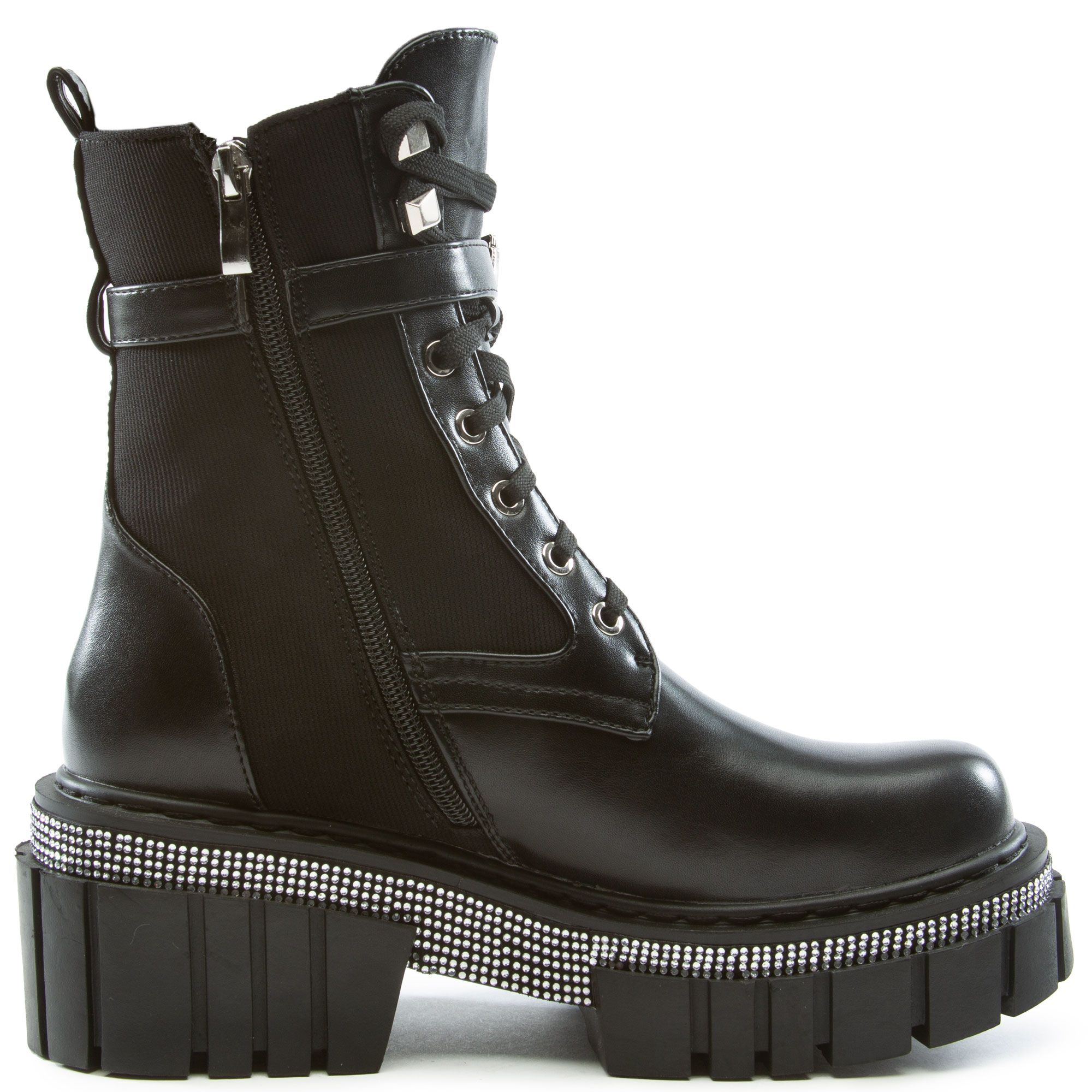 AZALEA WANG Rani Platform Bootie RANI-BLK - Shiekh
