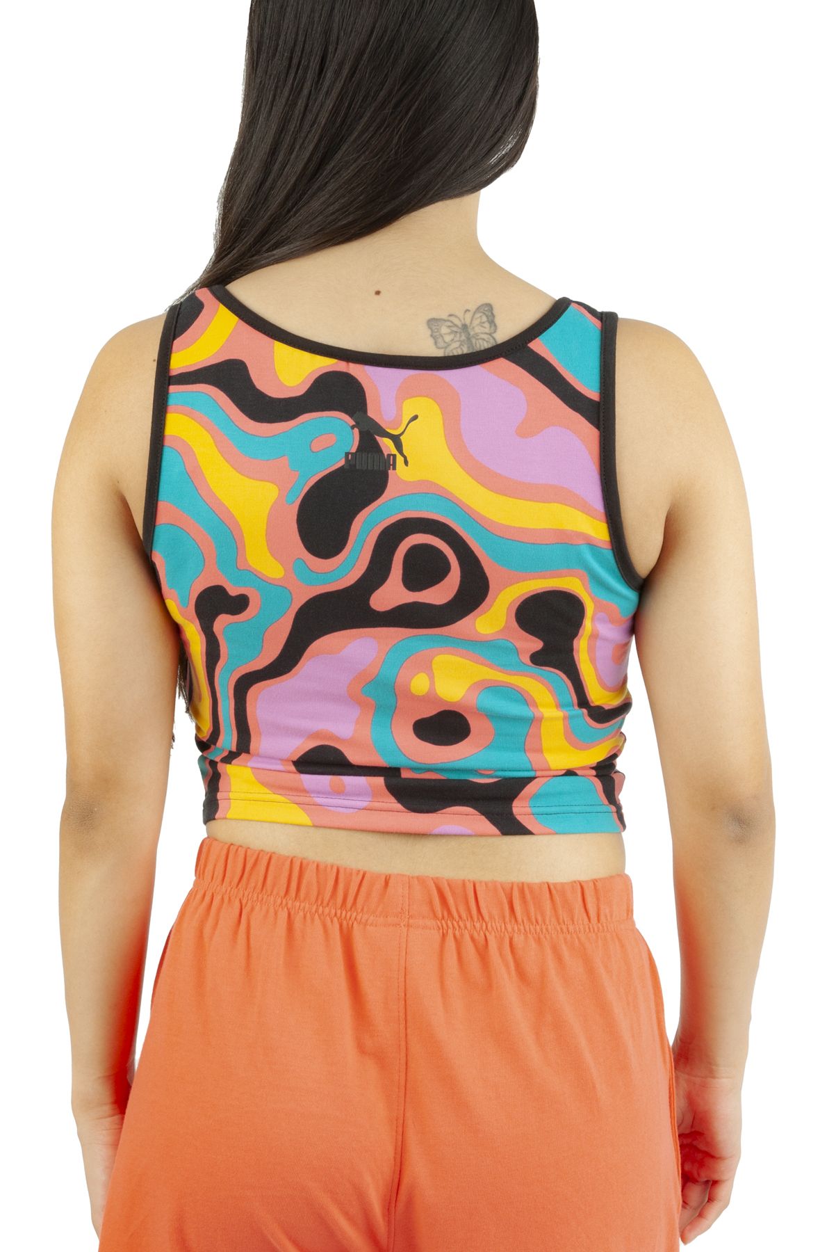 PUMA Lava AOP Crop Top 53862601 - Shiekh