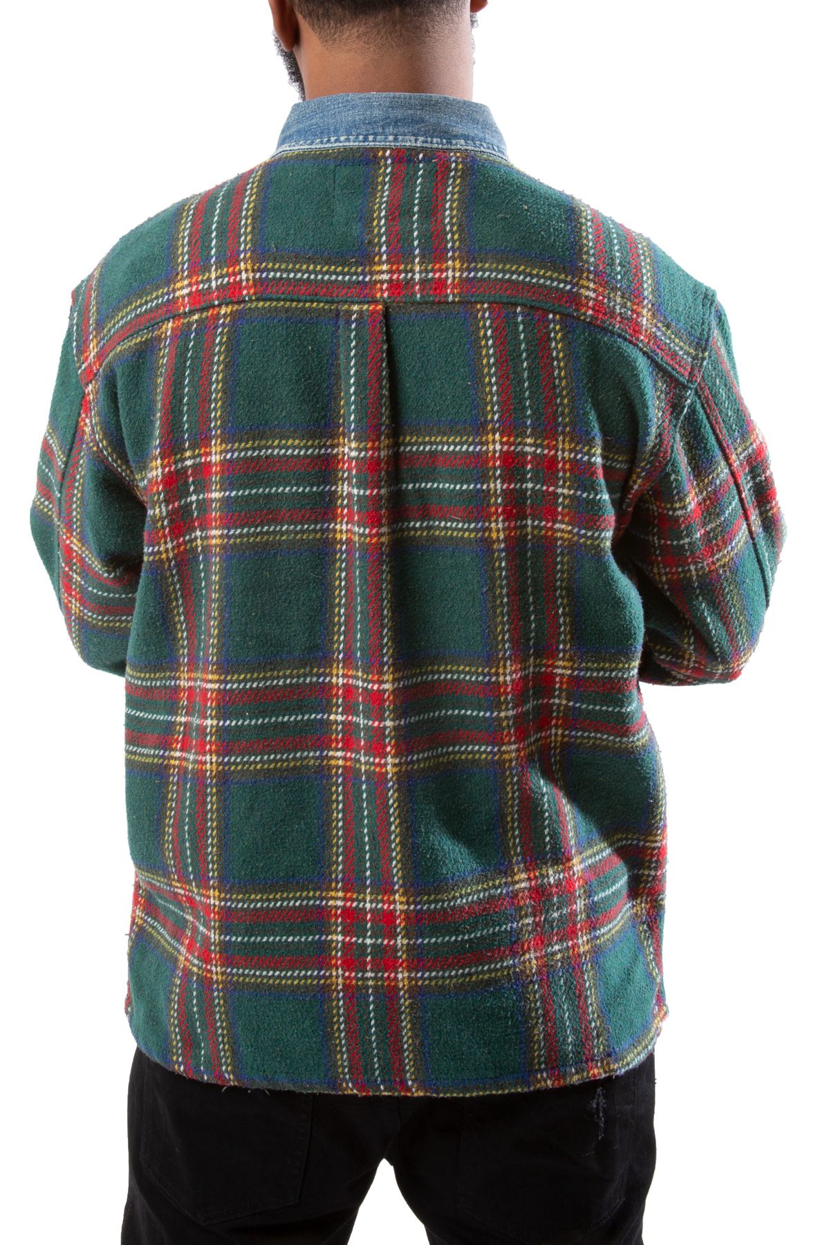 Lumber Heavy Flannel Shacket FRJ2007-GRN - Shiekh