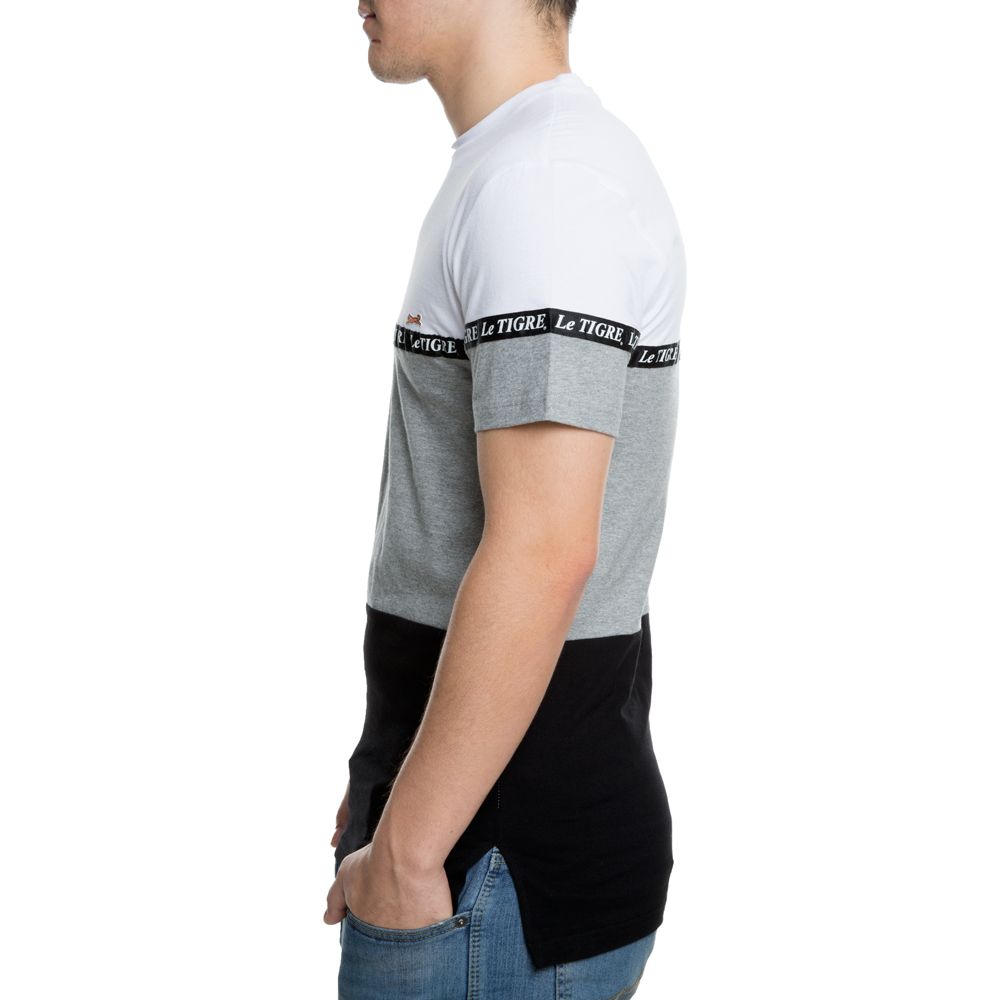 LE TIGRE CORP. TRI COLOR T-SHIRT LT-46-B PATTERNED - Shiekh