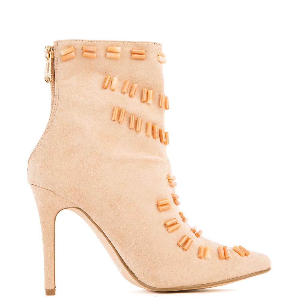 CAPE ROBBIN Women's Beronica-12 High Heel Ankle Boot BERONICA-12/NUDE ...