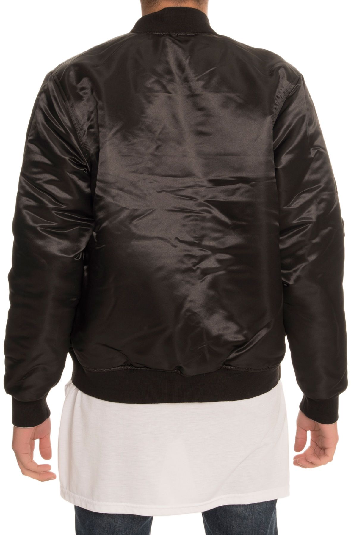 HUF The Easy Reversible Satin Jacket in JK64008-SBL - Shiekh
