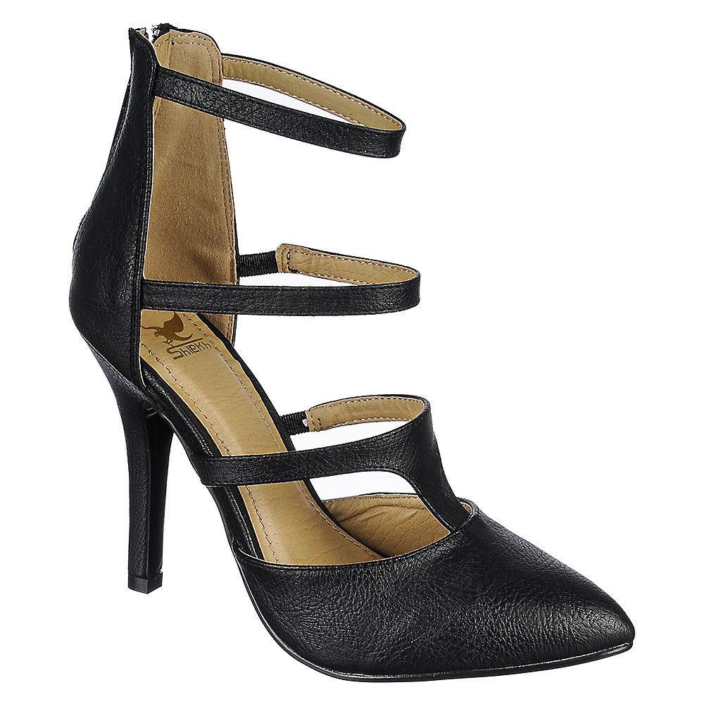 SHIEKH Women's 143 High Heel Pump #143/BLACK - Shiekh