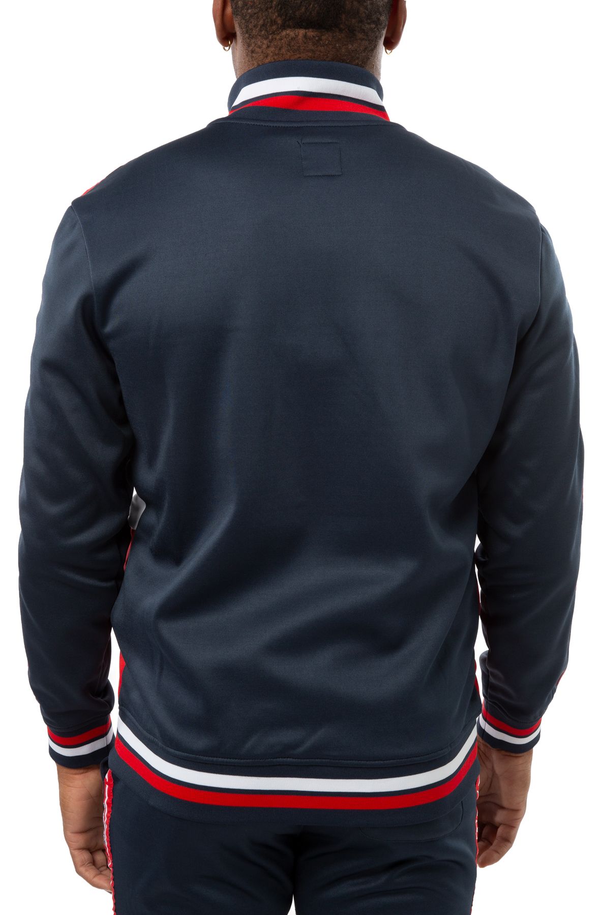 LE TIGRE CORP. New Tri Color Track Jacket LT-555-NVY - Shiekh