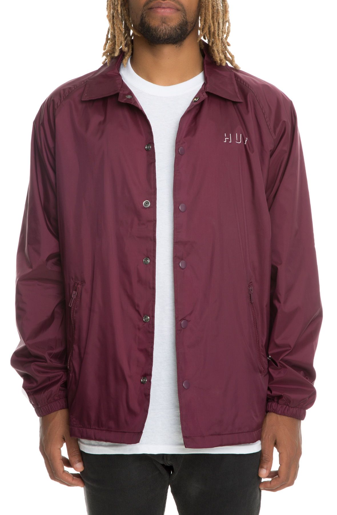 HUF The Shadow Coaches Jacket in JK00003_BRGDY - Shiekh