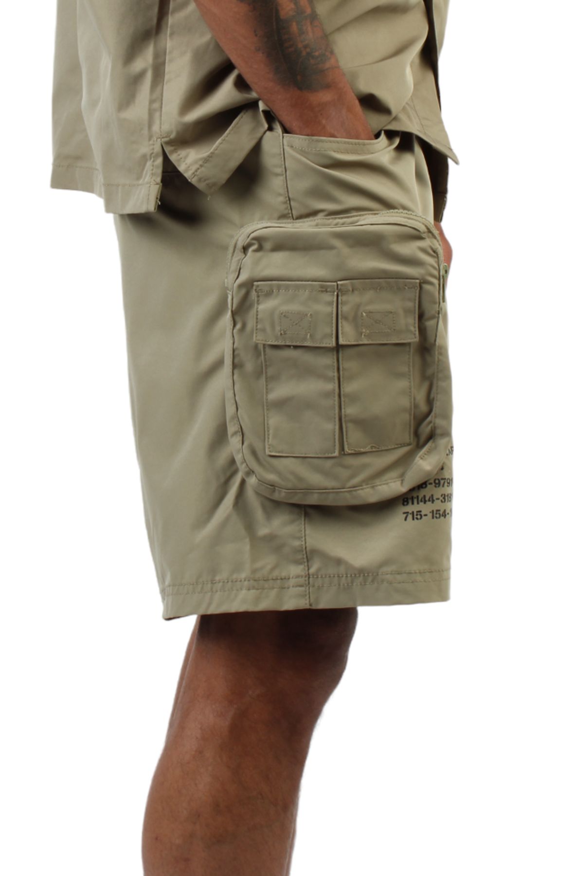 SMOKE RISE Cargo Utility Shorts WS23182SK-OLV - Shiekh