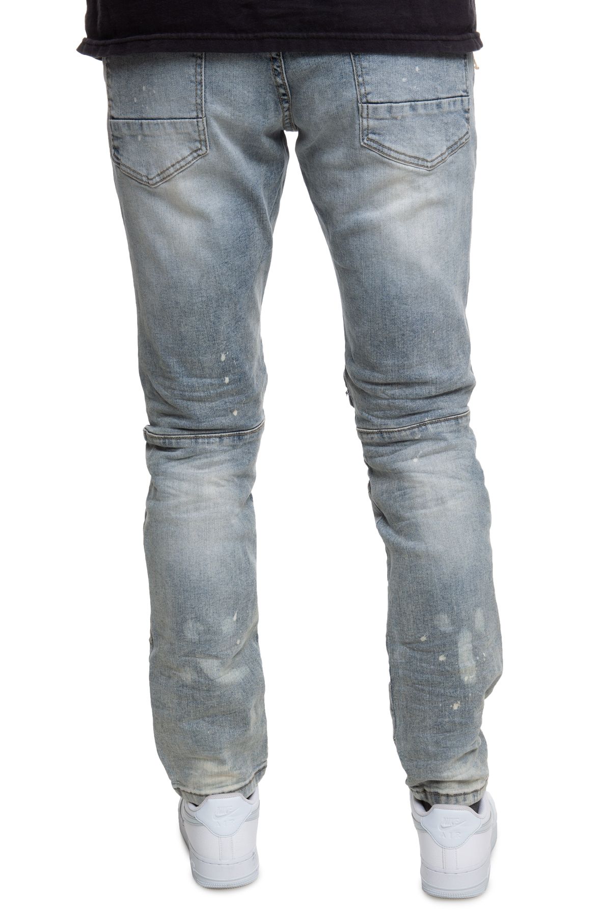 SMOKE RISE Sean Knee Panel Jeans JP20223-TFFYBL - Shiekh
