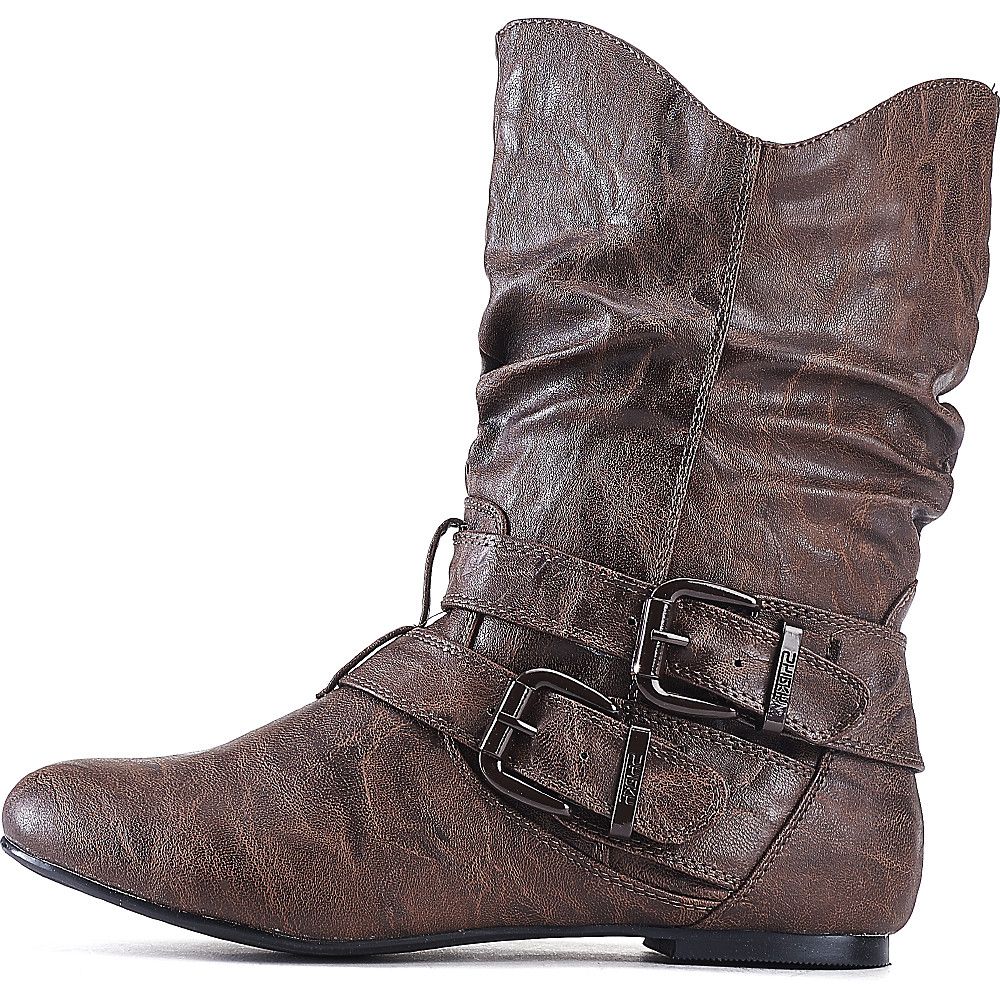 SHIEKH Women's Pocket Boot Vickie-16 VICKIE-16/BROWN POCKET - Shiekh