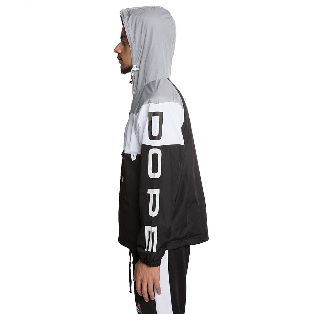 DOPE Men's Pace Windbreaker Jacket D0218-J314/BLK - Shiekh