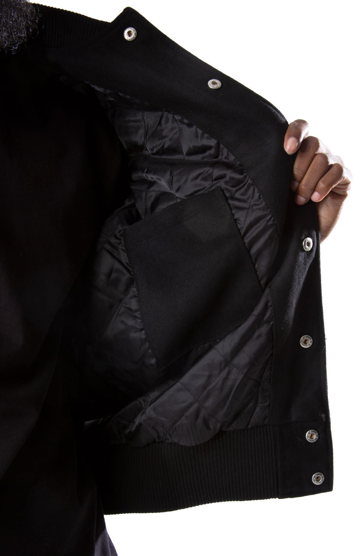 SMOKE RISE Oni Demon Varsity Jacket WW21783-BLK - Shiekh